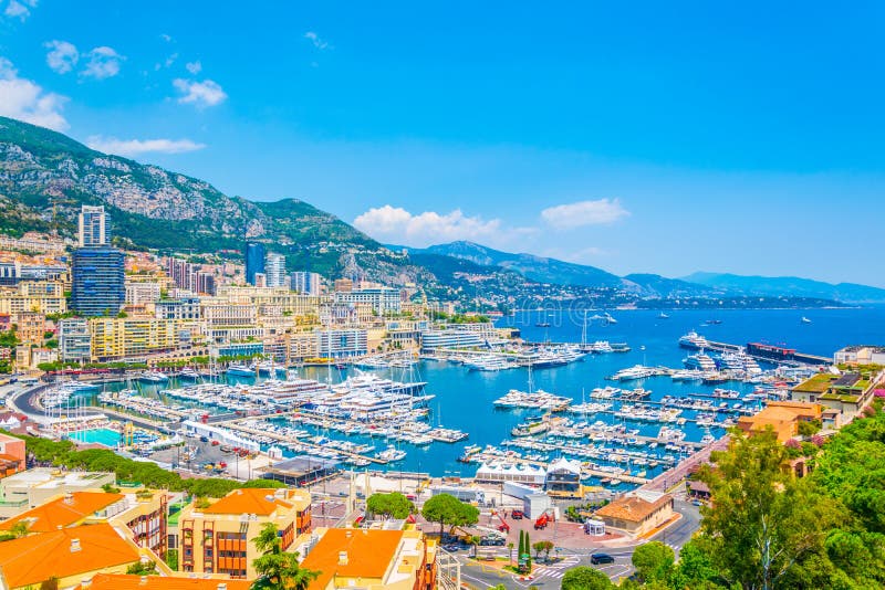Port Hercule in Monaco stock photo. Image of luxury - 206097968