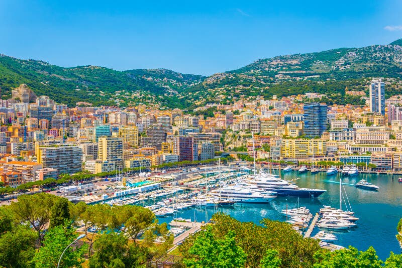 Port Hercule in Monaco stock photo. Image of riviera - 206098002