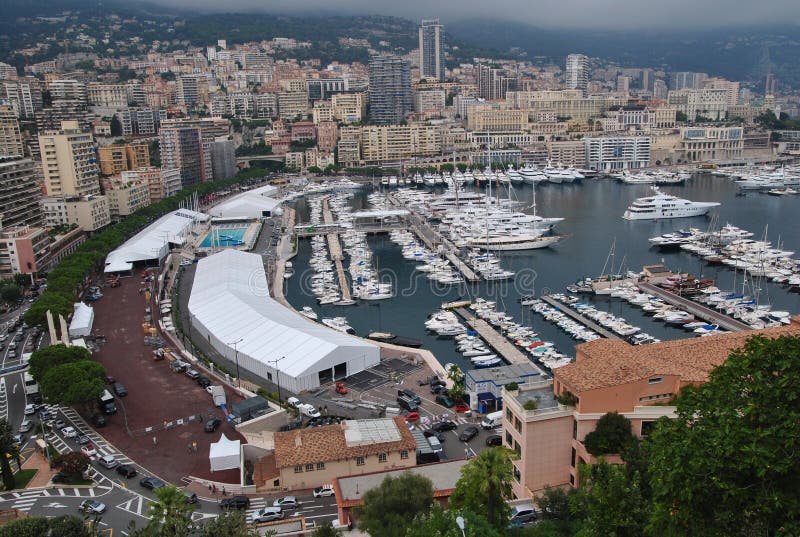 Port Hercule with Yachts, Monaco Editorial Photo - Image of outdoor ...