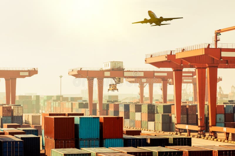 Port hoisting machinery stock image. Image of steel, modern - 45539183