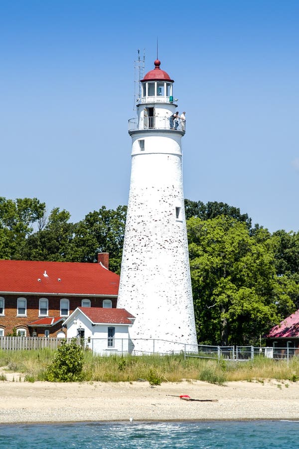 Port Huron Lighthouse editorial photo. Image of port - 221247296