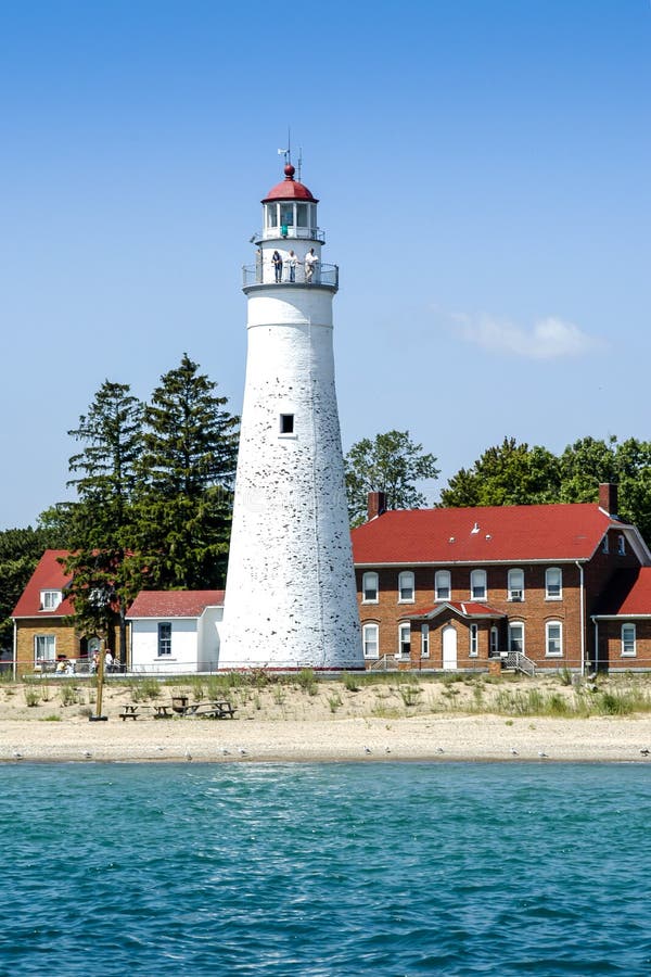 Port Huron Lighthouse editorial photography. Image of signal - 221247347