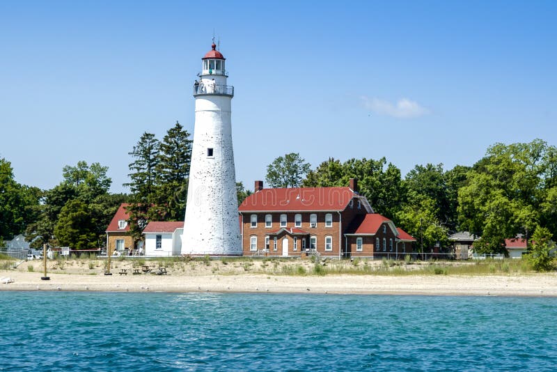 Port Huron Lighthouse editorial image. Image of fixed - 221247425