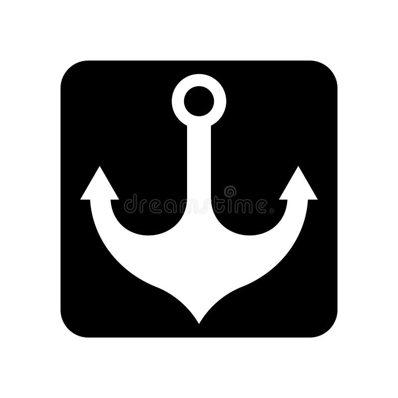 Port Sign Icon. Trendy Flat Vector Port Sign Icon on White Background ...
