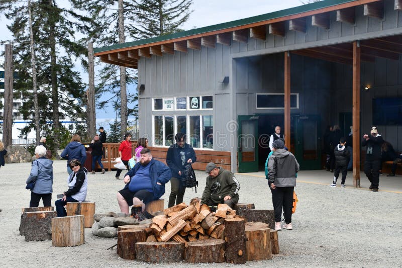 Port of Icy Strait Point in Alaska Editorial Image - Image of native ...