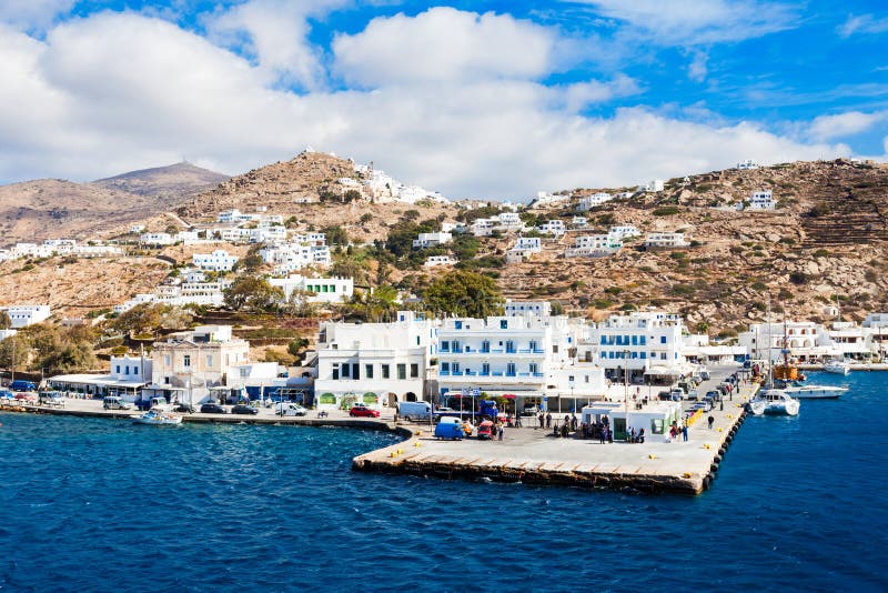 Ios island in Greece stock image. Image of beautiful - 234603095