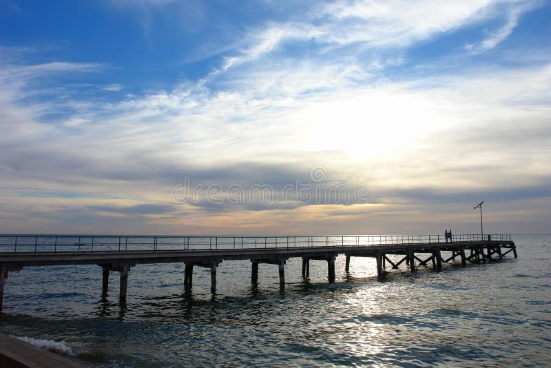 Port Julia Jetty stock photo. Image of wharf, horizon - 1656868
