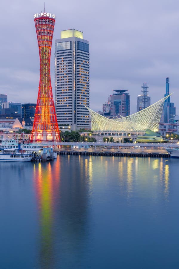 Port of Kobe Tower stock image. Image of buildings, downtown - 73356675