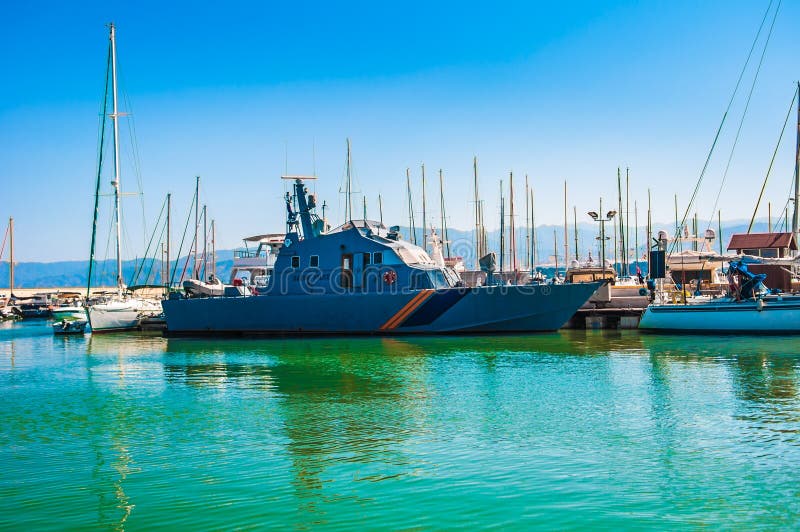 Port Latchi stock image. Image of marina, greek, scene - 27301305