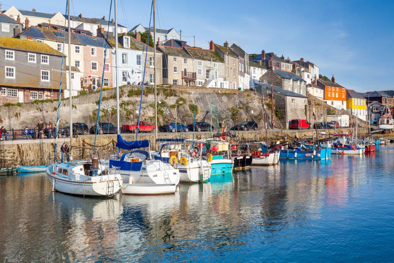 Port Les Cornouailles Angleterre De Mevagissey Photo stock - Image du ...
