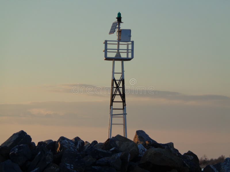 Port light tower stock photo. Image of port, tower, nature - 129450808