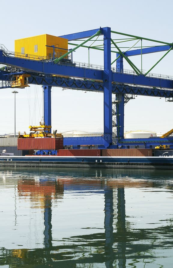 Port Logistics stock image. Image of dock, port, cargo - 19508093