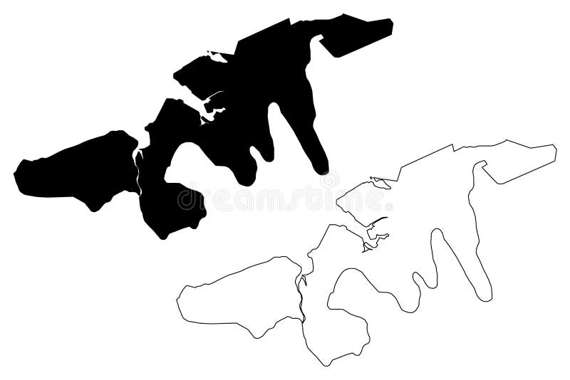 Port Louis City Republic of Mauritius Map Vector Illustration, Scribble ...