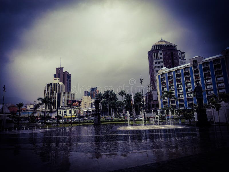 Port Louis Mauritius Caudan Area Architectural Building Editorial Image ...