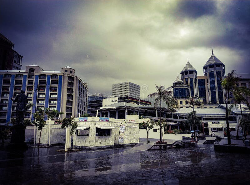 Port Louis Mauritius Caudan Area Architectural Design Editorial Image ...