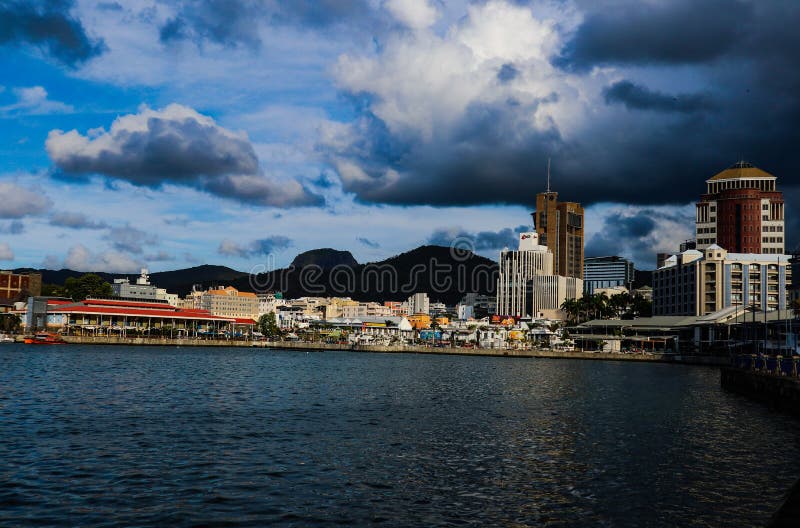 Port Louis Mauritius Modern Town Editorial Stock Photo - Image of louis ...