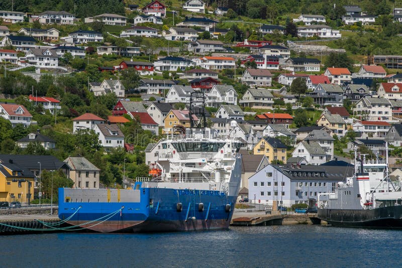 Port of Maloy stock image. Image of fjord, scandinavia - 124479633