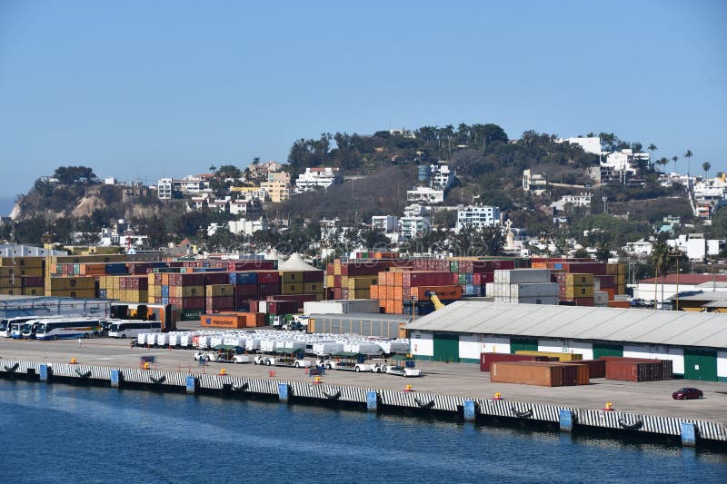 Port of Mazatlan in Mexico editorial stock image. Image of paradise ...