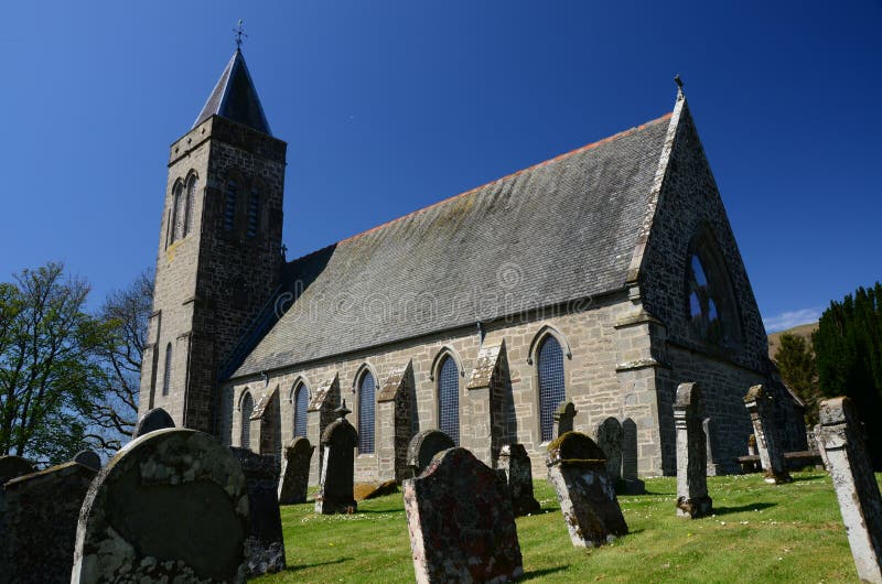 Port of Menteith Church stock photo. Image of stone, church - 72839796