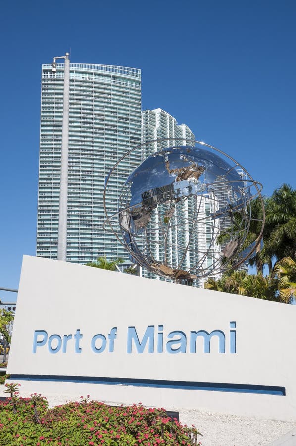 Port of Miami stock image. Image of florida, architecture - 44859999