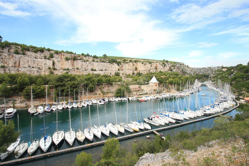 The Port-Miou s Marina stock photo. Image of colors, grass - 16350154