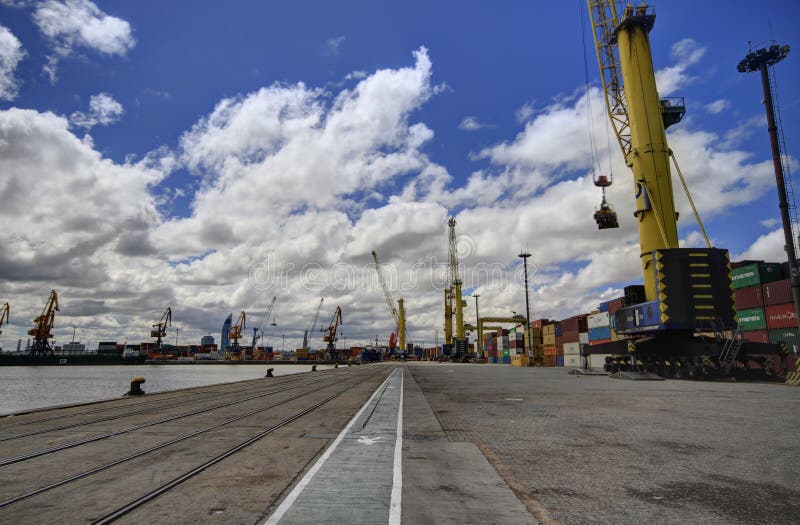Port of Montevideo Uruguay editorial stock photo. Image of uruguay ...