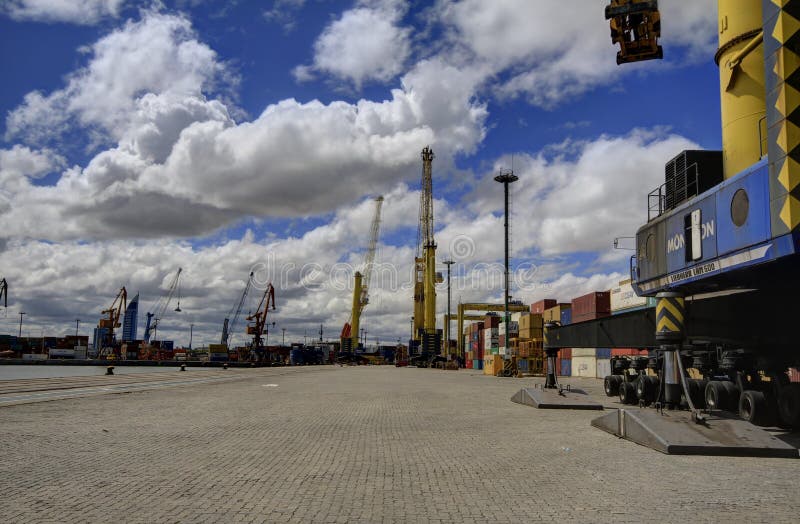 Port of Montevideo Uruguay editorial stock photo. Image of south - 68496448