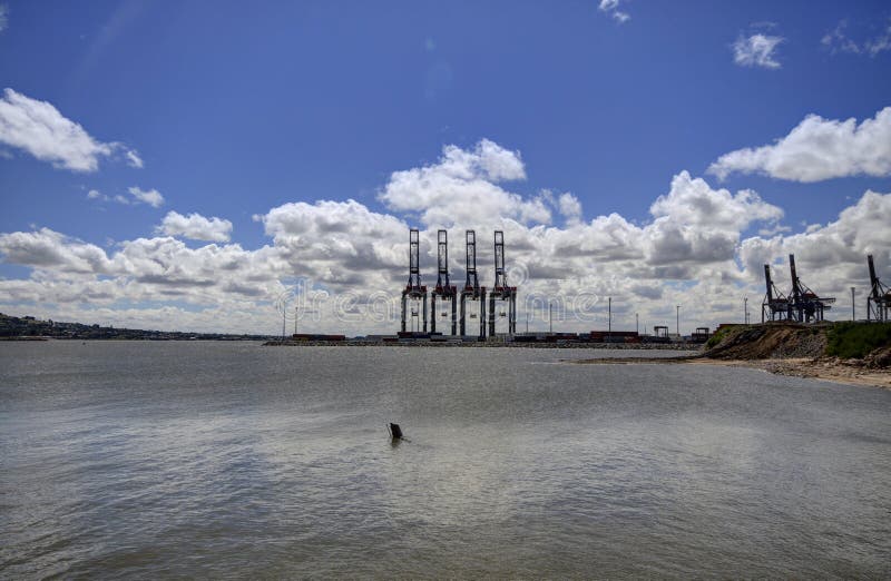 Port of Montevideo Uruguay editorial image. Image of cranes - 68496510