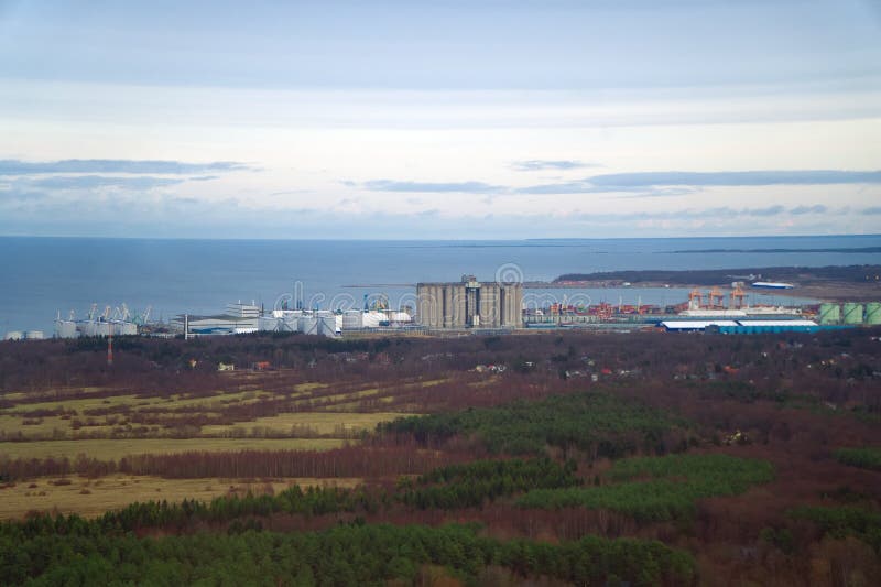Port of Muuga, Viimsi and Maardu in Estonia Stock Photo - Image of ...
