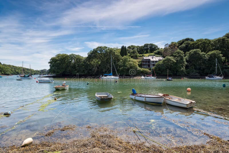 Port Navas in Cornwall stock image. Image of outdoors - 76126171