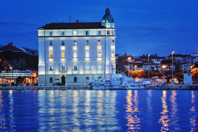Port with Nice Building in Split Stock Photo - Image of architecture ...