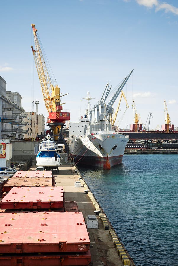 Port of Odessa. editorial photo. Image of dock, industry - 23875346