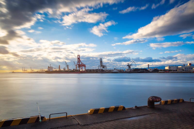 Osaka seaport editorial image. Image of area, landscape - 55153175