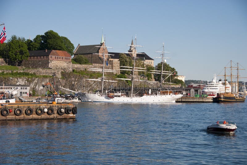 Port of Oslo, Norway stock photo. Image of city, ages - 13796058