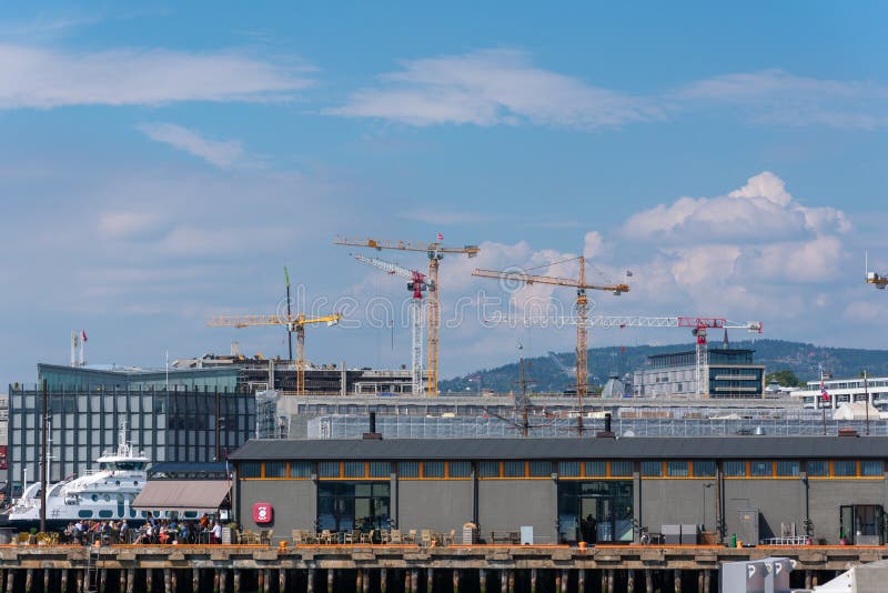 Port of Oslo stock photo. Image of skyline, havnelageret - 8615892