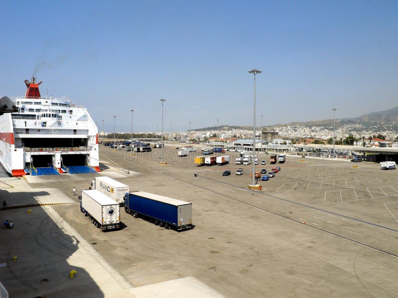Port of Patras, Greece editorial photo. Image of traveling - 26156021