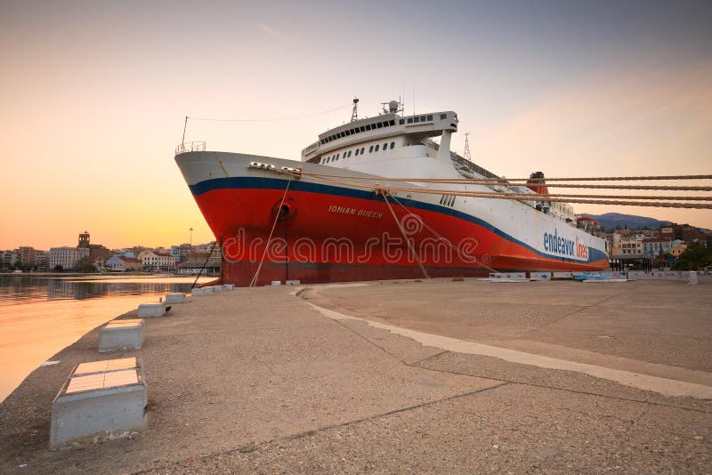 Port in Patras. editorial image. Image of mediterranean - 55437800
