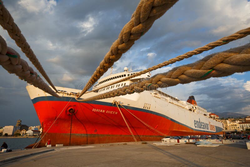 Port in Patras. editorial image. Image of patras, harbour - 55530005