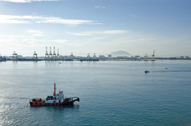 Port of Penang editorial image. Image of movement, transportation ...
