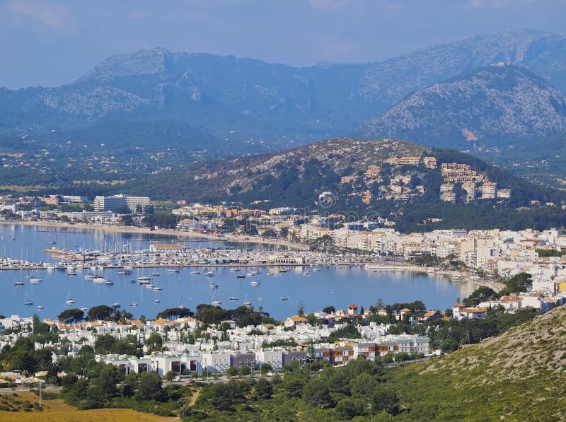 Port De Pollenca, Mallorca, Spain Stock Image - Image of nature, town ...