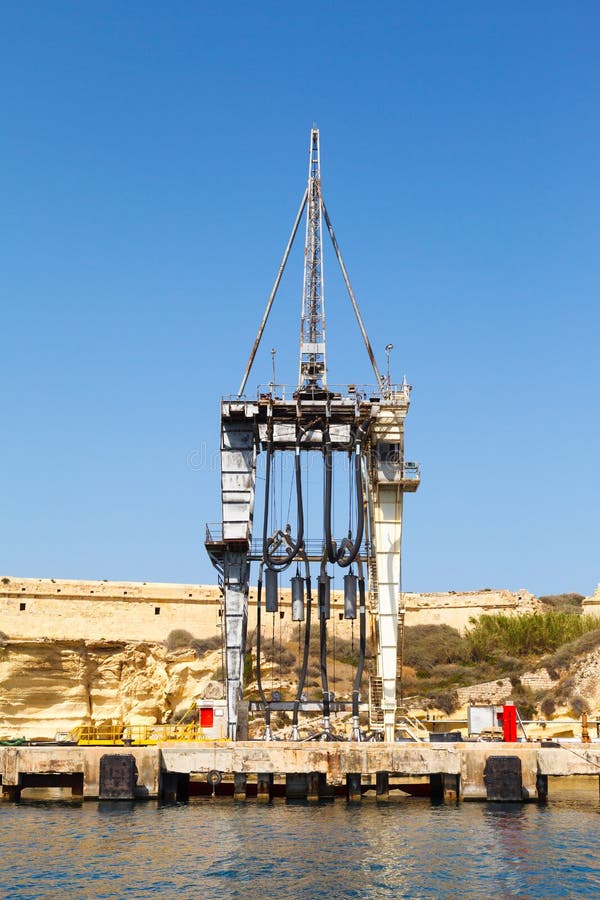 Port pump for tanker stock photo. Image of delivering - 34481802