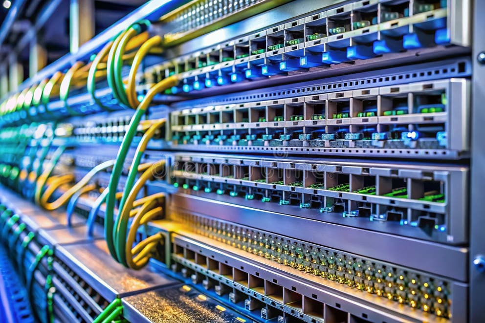 28Port Rackmount Ethernet Switch Robust Network Connectivity for Data ...