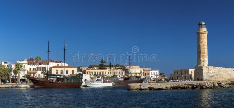 Port of Rethymno, Crete editorial photo. Image of city - 76848086