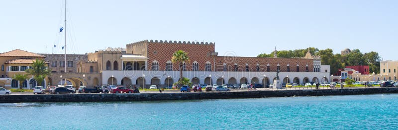 Port of Rhodes, Greece stock photo. Image of destination - 84208366