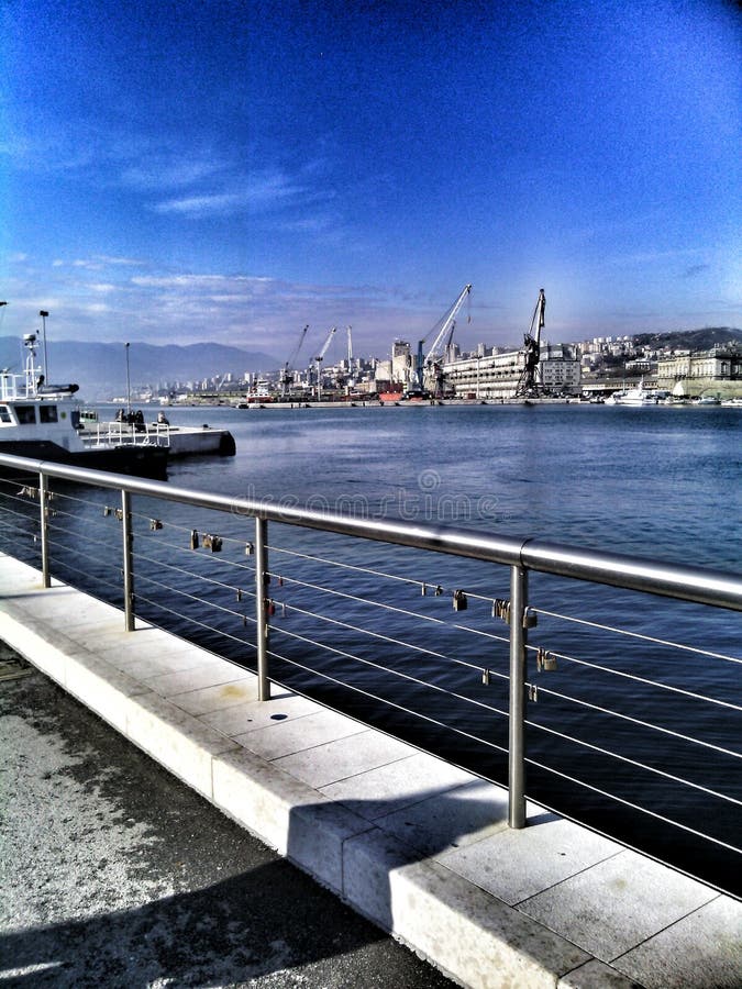 Port in Rijeka stock image. Image of pier, port, beautiful - 42836773