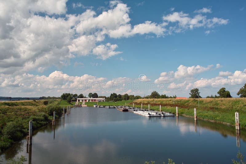 Port river stock image. Image of landmarks, pontoon, poland - 25690109