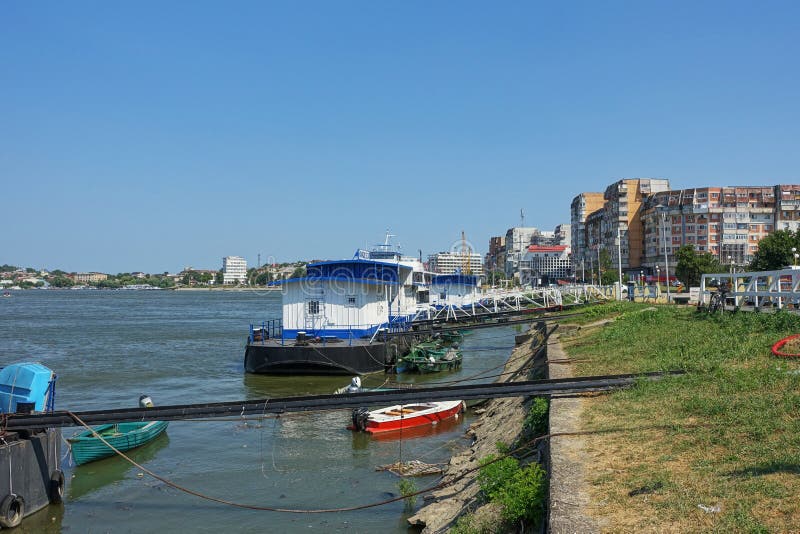Tulcea City,view from the Danube. Stock Photo - Image of delta, danube ...