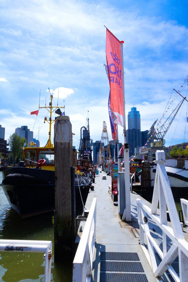 Rotterdam, the Netherlands, 07 15 2024 Port of Rotterdam Tourist Dock ...