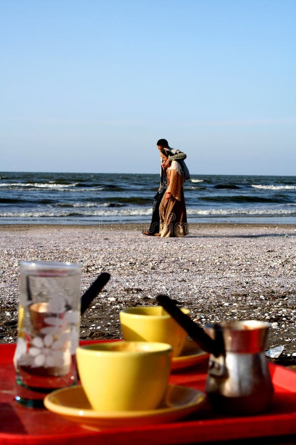 Port Said beach editorial photo. Image of coffee, couple - 5585211