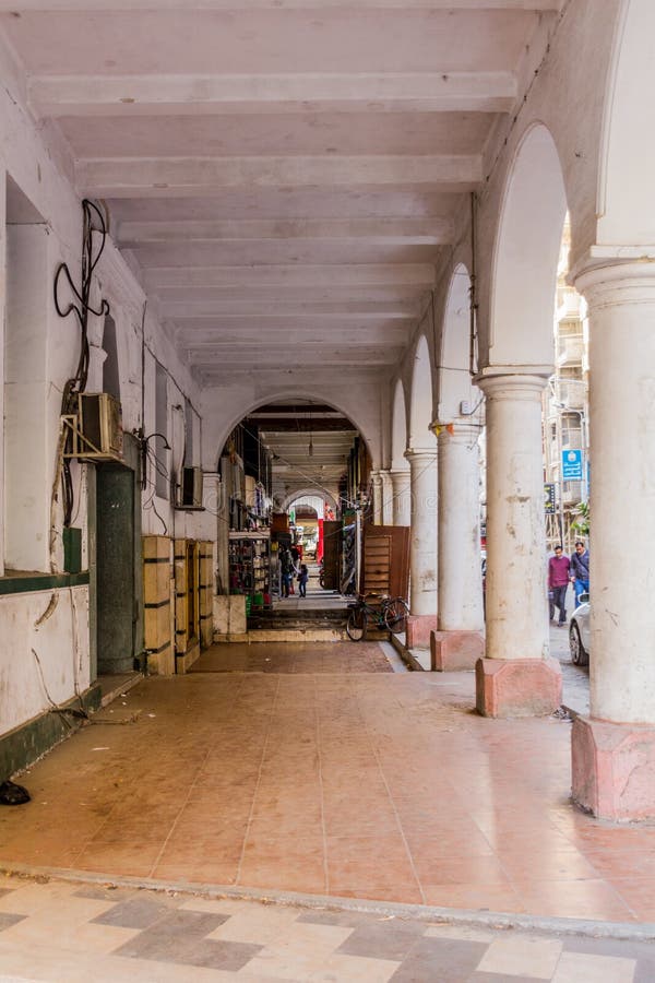 PORT SAID, EGYPT - FEBRUARY 3, 2019: Archway in Port Said, Egy ...